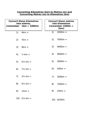 KS2 Worksheet - Conversions (4 worksheets) | Teaching Resources