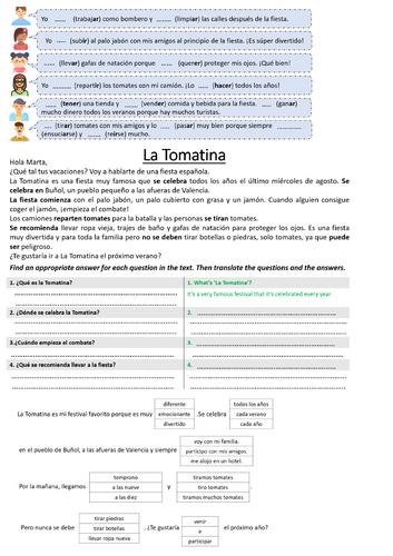 La tomatina, unit of work | Teaching Resources