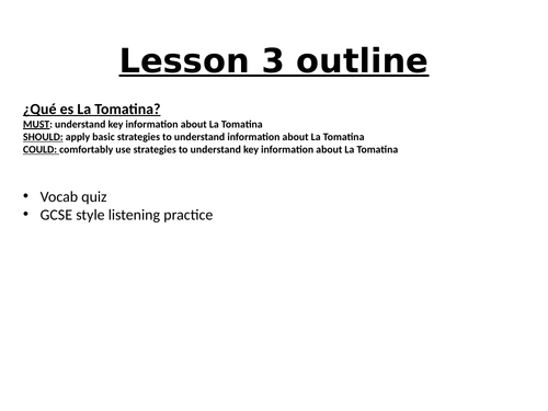 La tomatina, unit of work | Teaching Resources