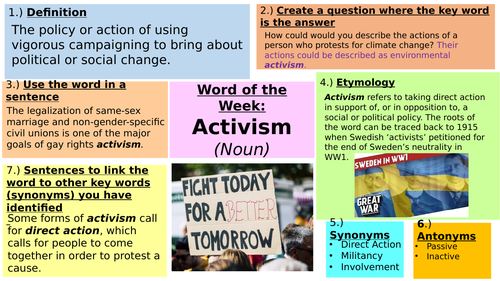 Word of the Week PowerPoint | Teaching Resources