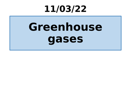 The Greenhouse Effect Lesson – GCSE Chemistry Unit 9 | Teaching Resources