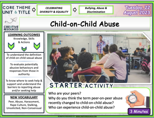 Child on Child Abuse in Schools | Teaching Resources