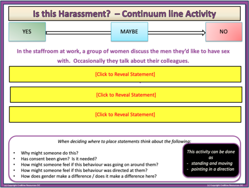 Sexual Harassment & Stalking - PSHE | Teaching Resources
