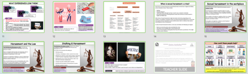 Sexual Harassment & Stalking - PSHE | Teaching Resources