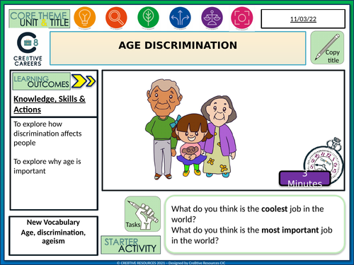 Age Discrimination Tutor Form Time | Teaching Resources