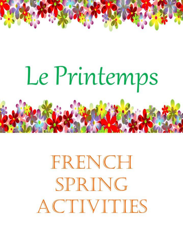 Le Printemps - French Spring Activities | Teaching Resources