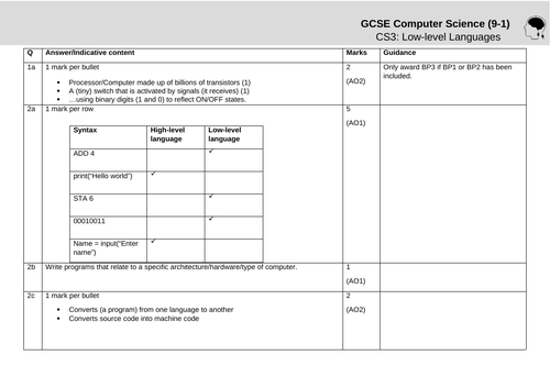 OCR GCSE CS - Block 1 Exam Walkthrough Bundle | Teaching Resources