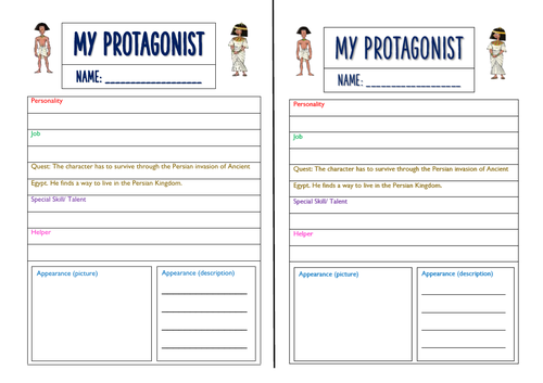 Historical Fiction Writing (Ancient Egypt Focus) Lessons 3 and 4 ...