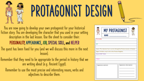 Historical Fiction Writing (Ancient Egypt Focus) Lessons 3 and 4 ...