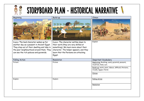 Historical Fiction Writing (Ancient Egypt Focus) Lessons 3 and 4 ...