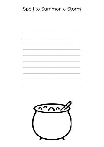 The Tempest Spell Writing | Teaching Resources
