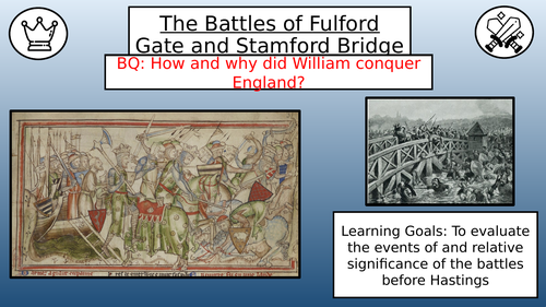 Battles Fulford Gate and Stamford Bridge | Teaching Resources