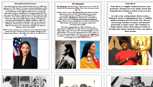 Women of History Display | Teaching Resources