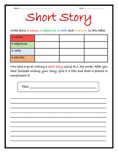 Creative Writing Activities - 3 differentiated worksheets | Teaching ...