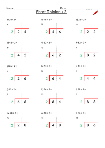 Short Division | Teaching Resources