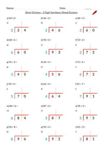 Short Division | Teaching Resources