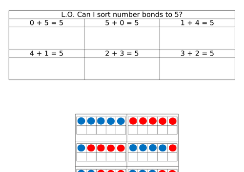 Number Bonds to 5 Pack | Teaching Resources