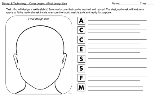 Design and Technology: Textiles Cover Lesson - Worksheet and Slides ...