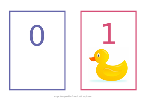 Little Ducks Number Cards 0-10 EYFS | Teaching Resources