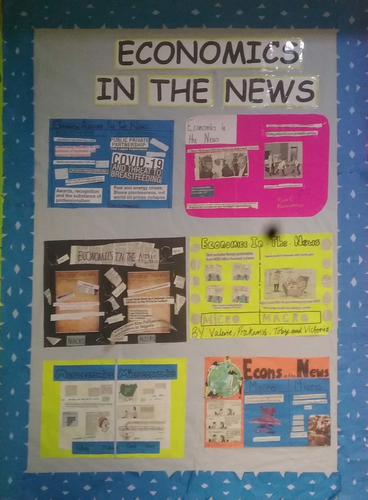 ECONOMICS POSTER/WALL PAPER | Teaching Resources