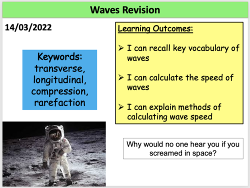 Waves Revision Lesson | Teaching Resources