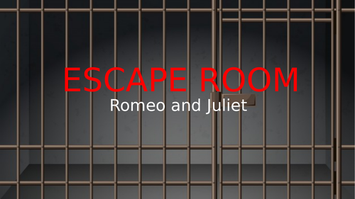 Romeo And Juliet Escape Room | Teaching Resources