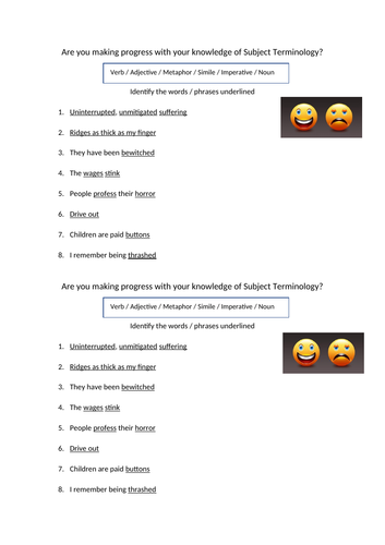 AQA English Language: Analysing Language/ Subject Terminology ...