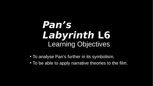 Pan's Labyrinth A Level Film Studies | Teaching Resources