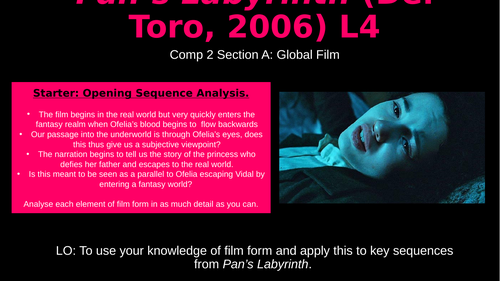 Pan's Labyrinth A Level Film Studies | Teaching Resources