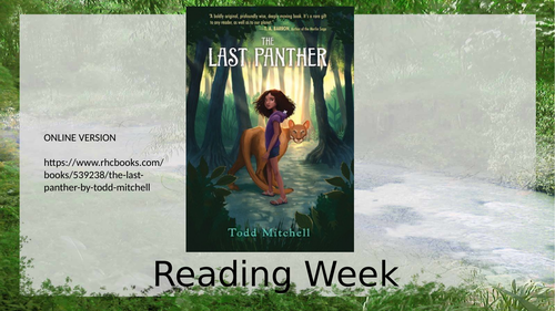 The Last Panther - Todd Mitchell Plans | Teaching Resources