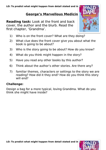 George's Marvellous Medicine - Reading Comprehension | Teaching Resources