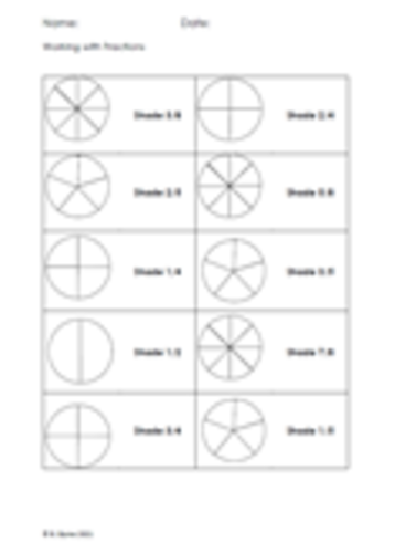 Introduction to fractions | Teaching Resources