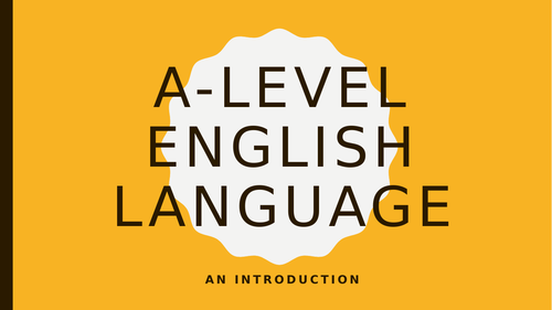 A-Level English Language - Terminology Crash Course - Word Classes - 50 ...