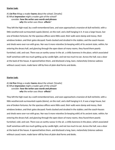 Eduqas Language Component 1 Of Mice and Men | Teaching Resources