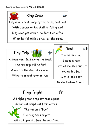 Simple Phonics Poems Phase 2,3,4. | Teaching Resources