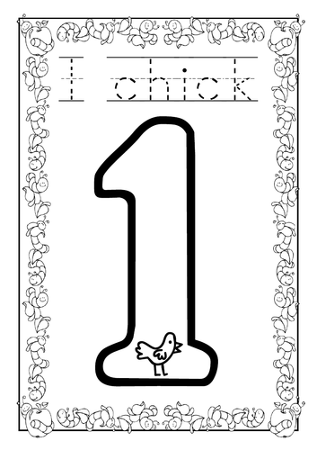 Counting Chicks from 1 to 10 EYFS KS1 | Teaching Resources