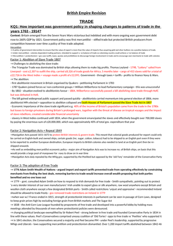 Edexcel A-Level History Revision Notes - Britain | Teaching Resources