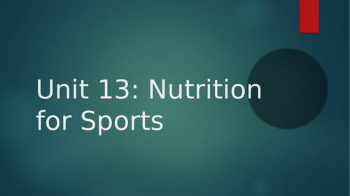 BTEC Level 3 Sports Nutrition Bundle | Teaching Resources