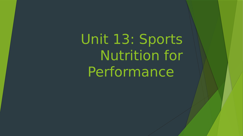 BTEC Level 3 Sports Nutrition Bundle | Teaching Resources