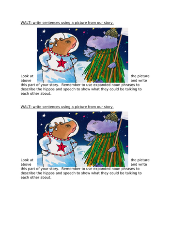 Hippo on the Moon David Walliams book | Teaching Resources