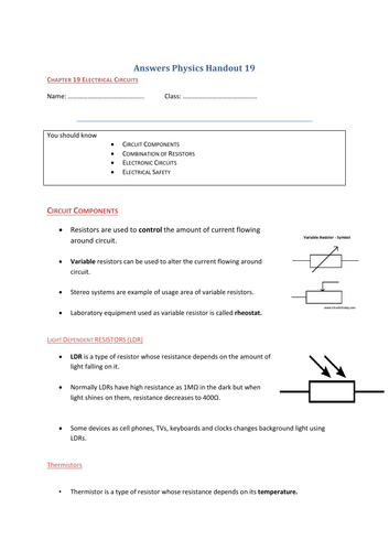 IGCSE Physics Revision | Teaching Resources