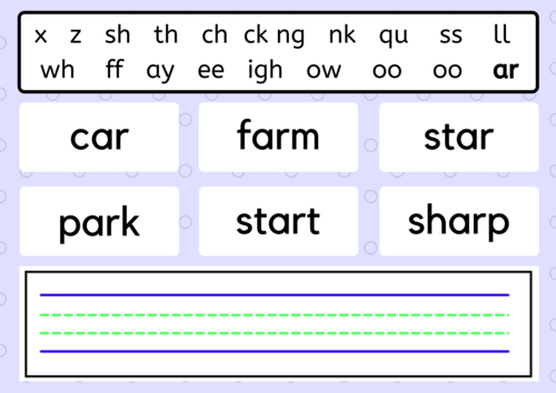 Phonics Writing Mat | Teaching Resources