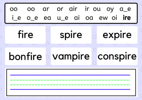 Phonics Writing Mat | Teaching Resources
