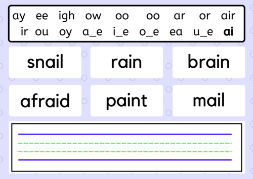 Phonics Writing Mat | Teaching Resources