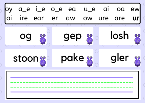 Phonics Writing Mat | Teaching Resources