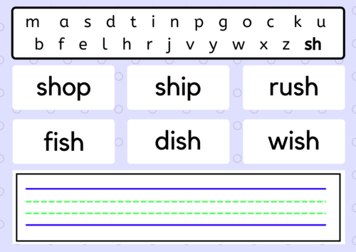 Phonics Writing Mat | Teaching Resources
