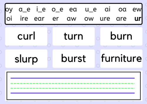 Phonics Writing Mat | Teaching Resources