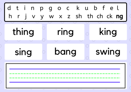Phonics Writing Mat | Teaching Resources