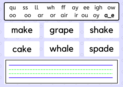 Phonics Writing Mat | Teaching Resources