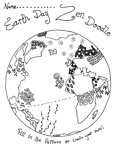 Earth day doodle art activity | Teaching Resources